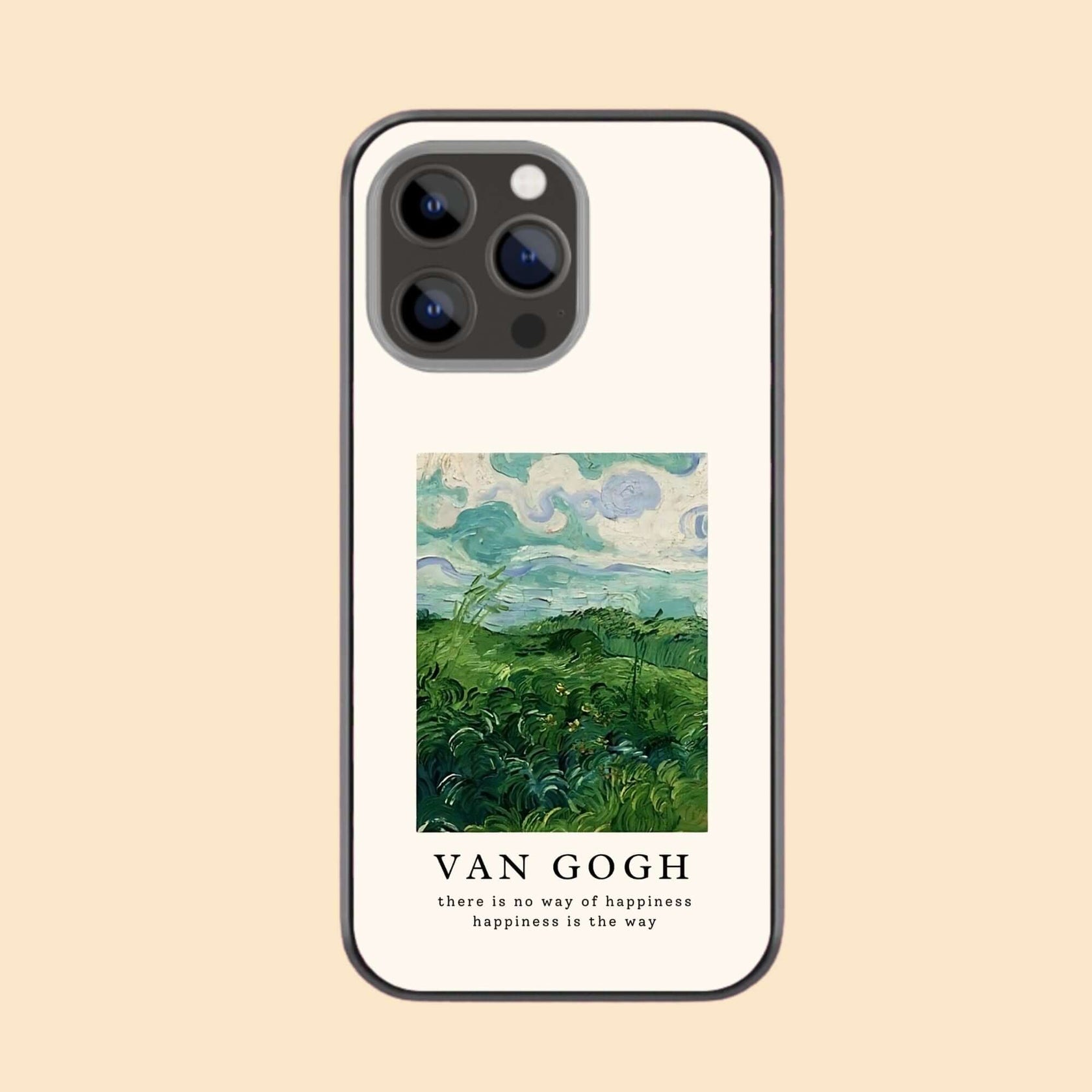 Custom Message- Van Gogh Glass Case – sillycanvas